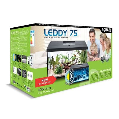 Aquael Akvarijum Set Leddy Plus 75 D&N 2.0 Beli 105L / 75x35x40cm