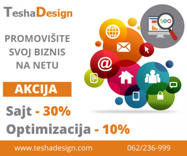 TESHA DESIGN – WEB DIZAJN I SEO OPTIMIZACIJA SRBIJA BEOGRAD