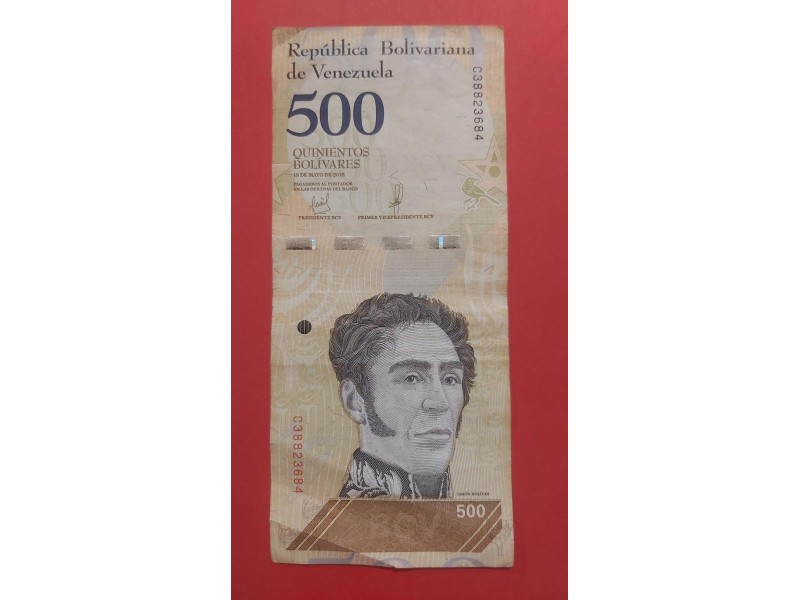 500 bolivares 2018 god Venecuela