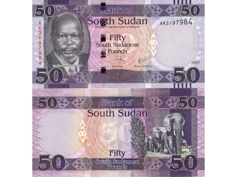 SOUTH SUDAN Južni Sudan 50 Pounds 2017 UNC, P-14