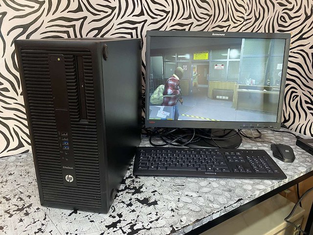 GAMER HP 800 G2 i5-6500 -8GB DDR4-128gb SSD + 500gb-K20