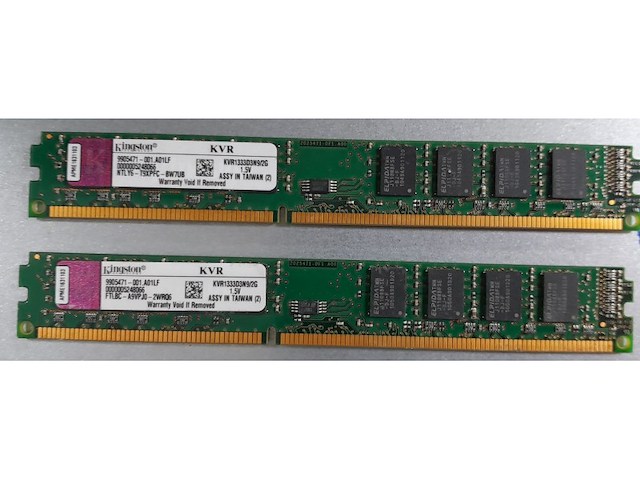 DDR3 Kingston 1333MHz 2x2 GB