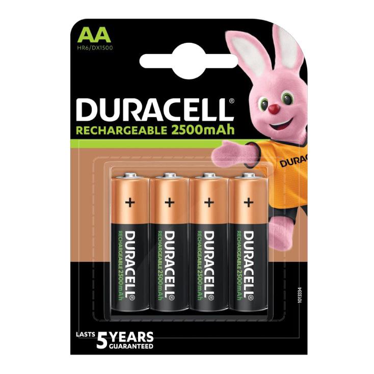 Duracell punjive baterije AA 2500 mAh DUR-NH-AA2500/BP4n