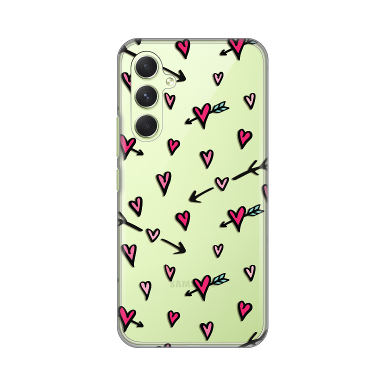 TORBICA SILIKONSKA PRINT SKIN ZA SAMSUNG A546B GALAXY A54 5G HEART PATTERN