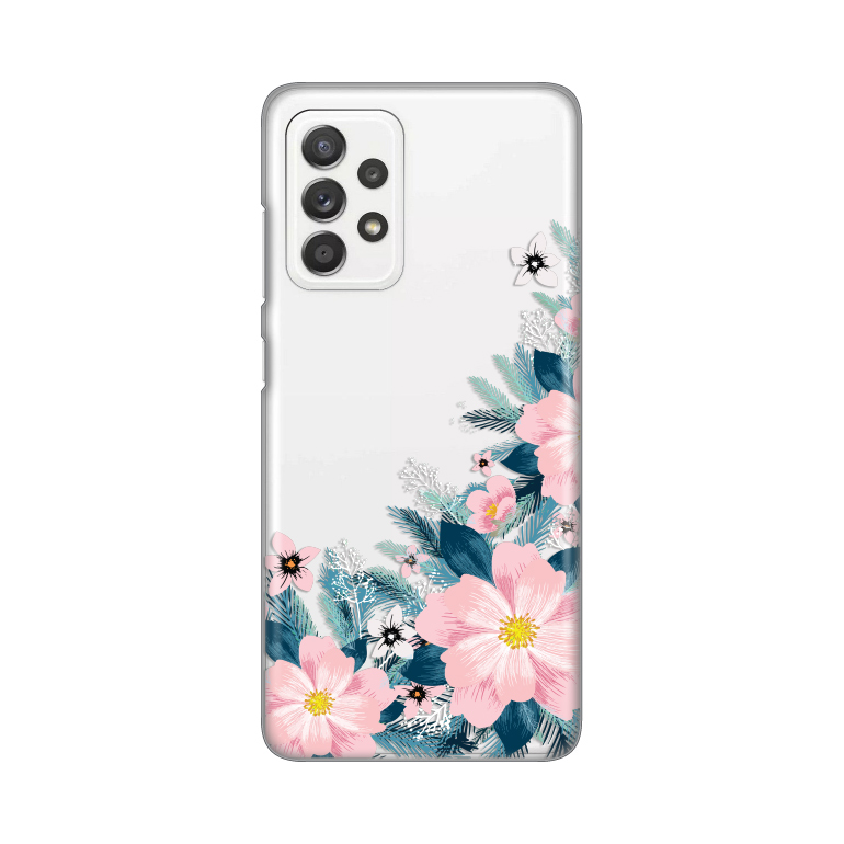 TORBICA SILIKONSKA PRINT SKIN ZA SAMSUNG A525F/A526B/A528B GALAXY A52 4G/A52 5G/A52S 5G BRIGHT FLOWERS