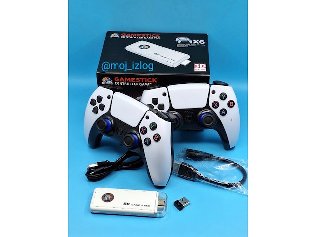 39.875 Retro igrica X6 Game Stick 3D 8K Gamestick