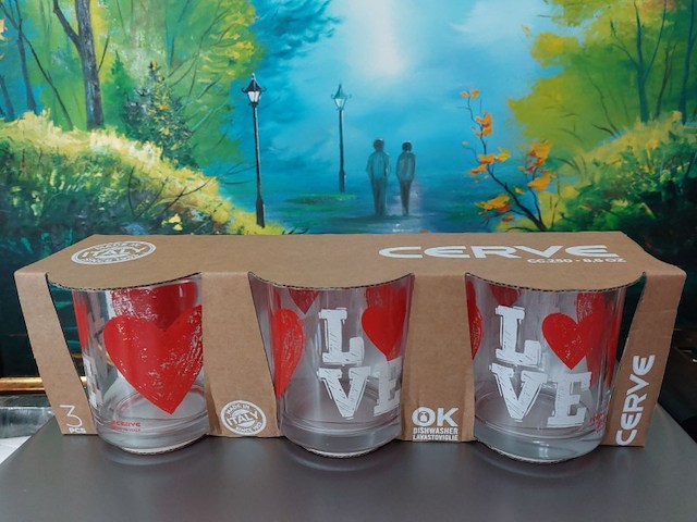 Set čaša LOVE 250ml