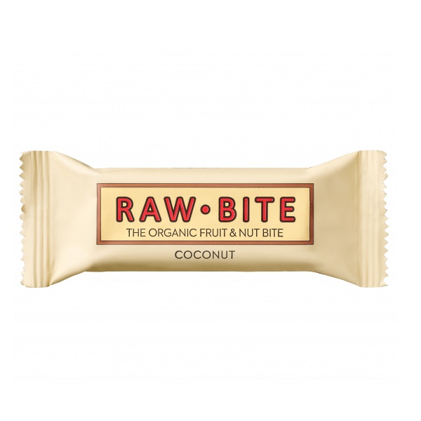 Raw Bite voćni energetski bar organski - kokos 50g