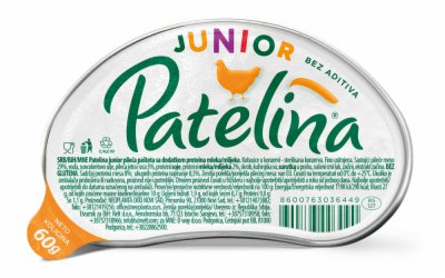 PASTETA PILECA JUNIOR PATELINA 60G
PASTETA PILECA JUNIOR PATELINA 60G