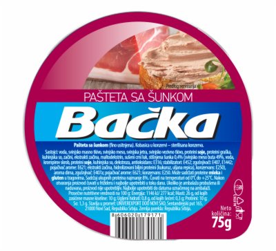 PASTETA SA SUNKOM BACKA 75G
PASTETA SA SUNKOM BACKA 75G