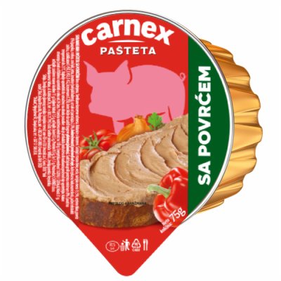 PASTETA SA POVRCEM CARNEX 75G
PASTETA SA POVRCEM CARNEX 75G