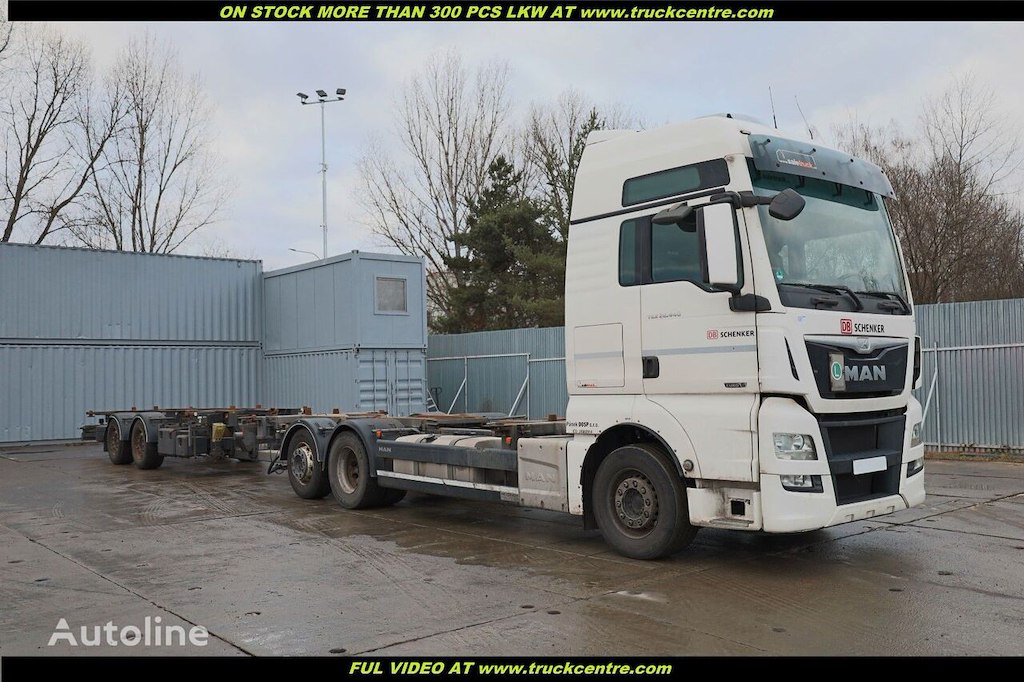 MAN TGX 26.440+ TRAILER FLIEGL TWP 180, BDF kamion šasija + prikolica šasije