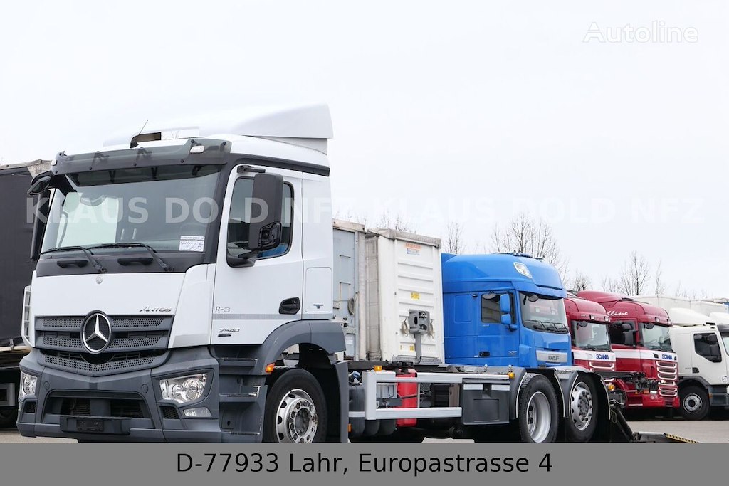 Mercedes-Benz Actros 2540 BDF Liftachse Kamera Vollluft LBW E6 vozilo za prevoz kontejnera