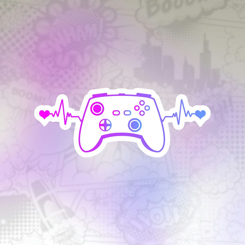 GAMER HEARTBEAT STIKER