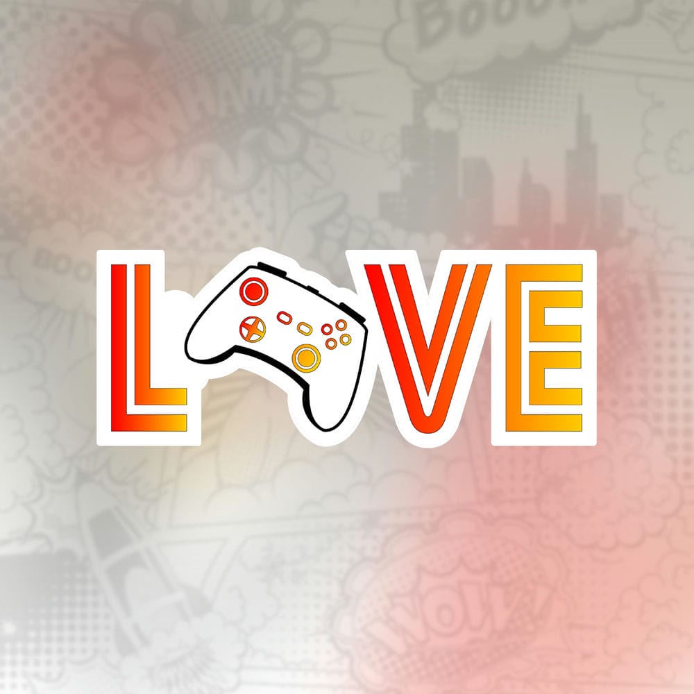 GAMING LOVE STIKER