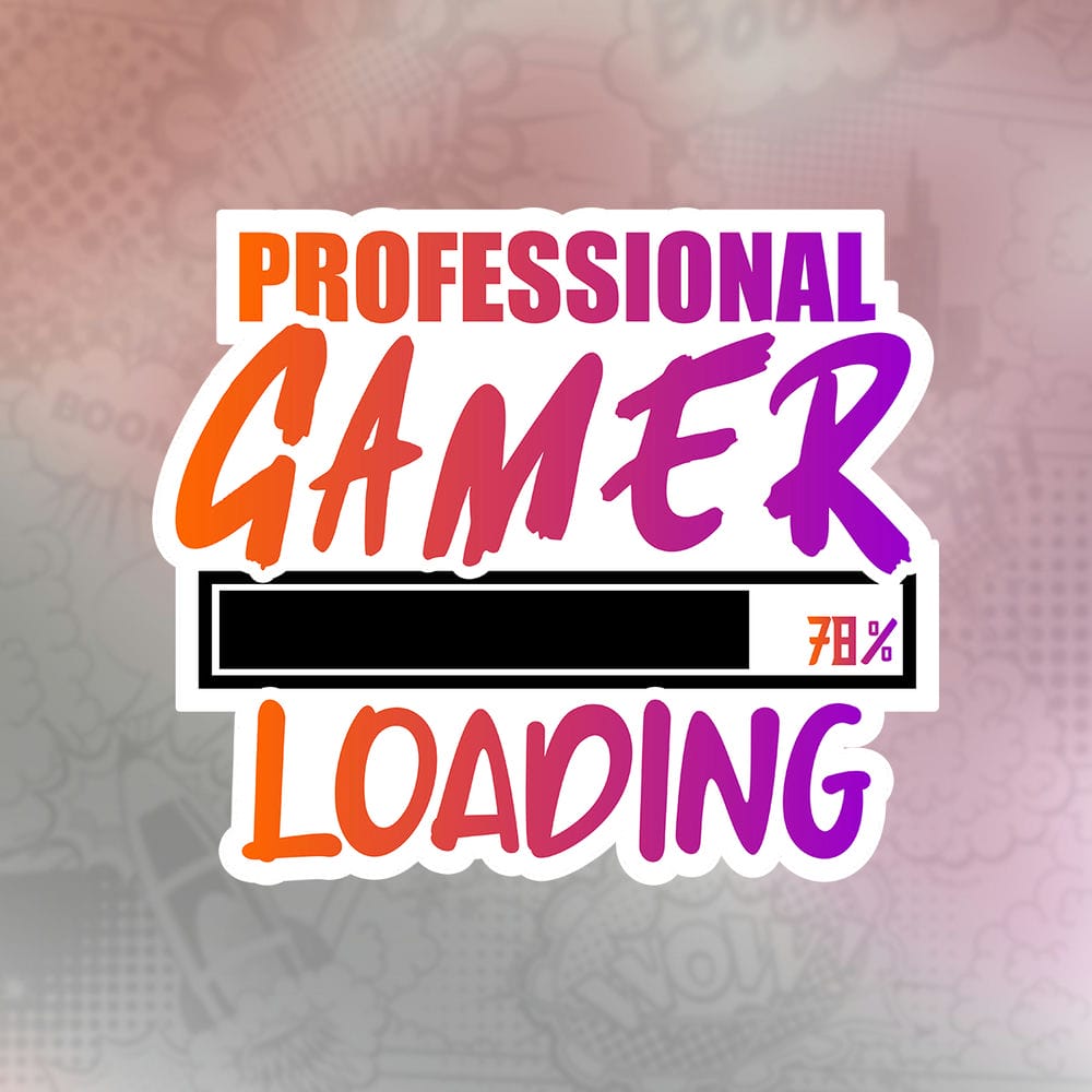 PROFESSIONAL GAMER LOADING STIKER