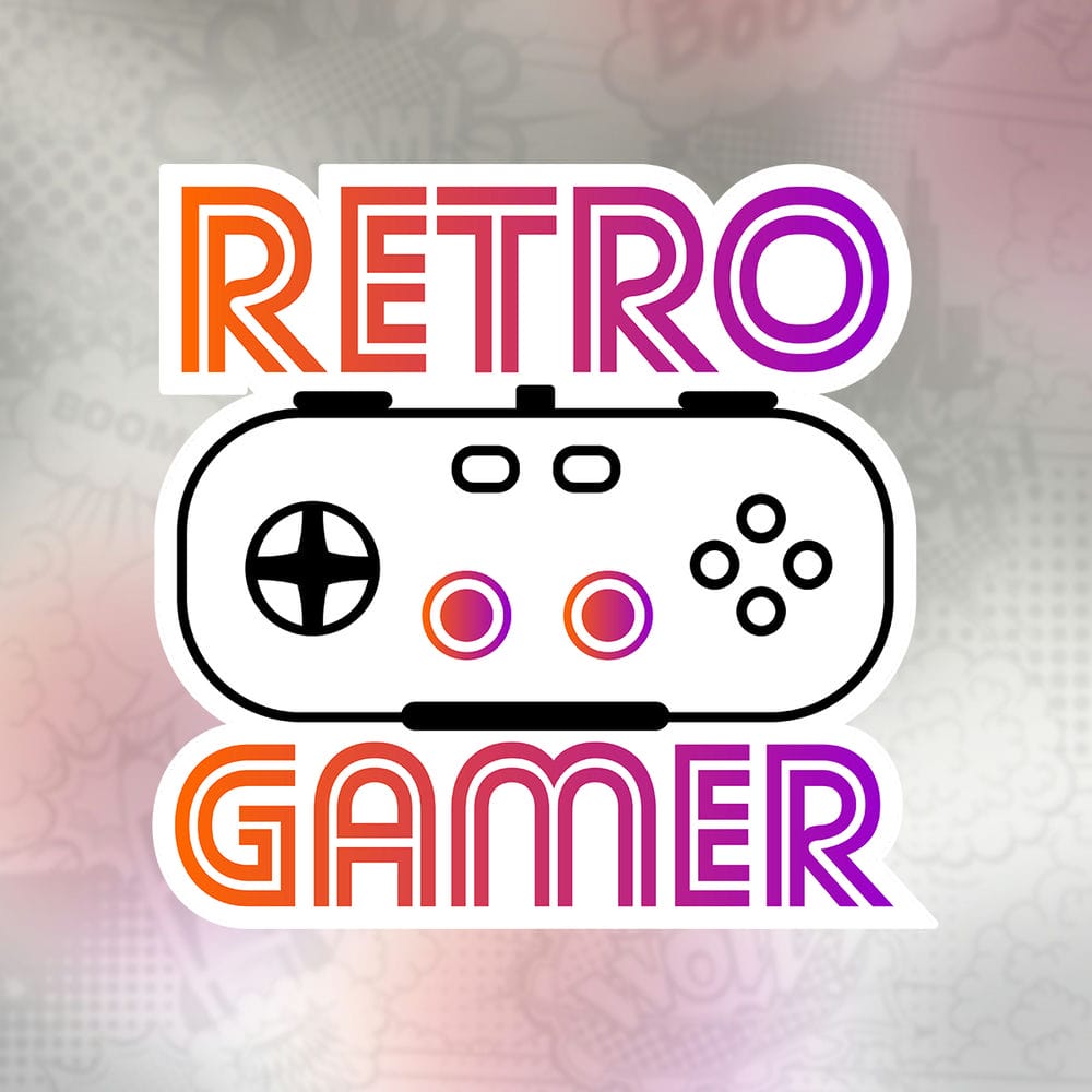 RETRO GAMER STIKER