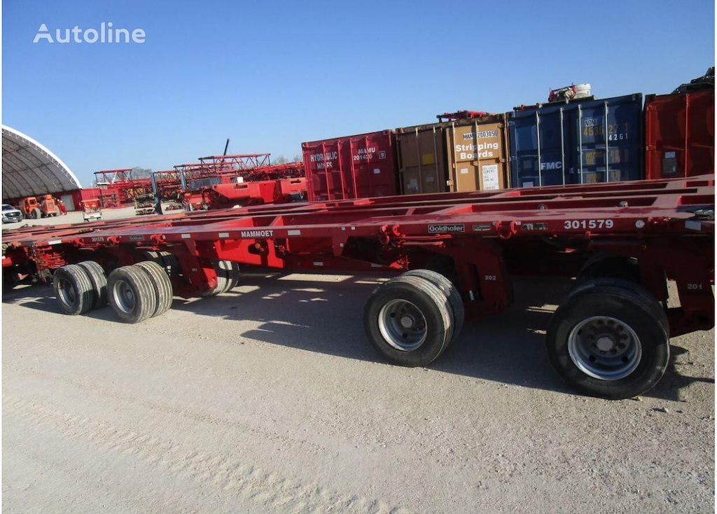 Goldhofer set THP/DL 4.9M width 16 axle lines + 2 platforms samohodni modularni transporter