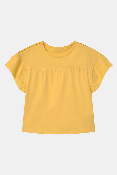 NAME IT - Žuta pamučna majica