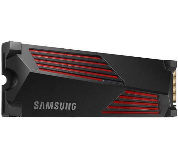 Samsung - M.2 NVMe 2TB SSD, 990 PRO, PCIe Gen4.0 x4, Read up to 7450 MB/s, Write up to 6900 MB/s, 2280, w/Heatsink