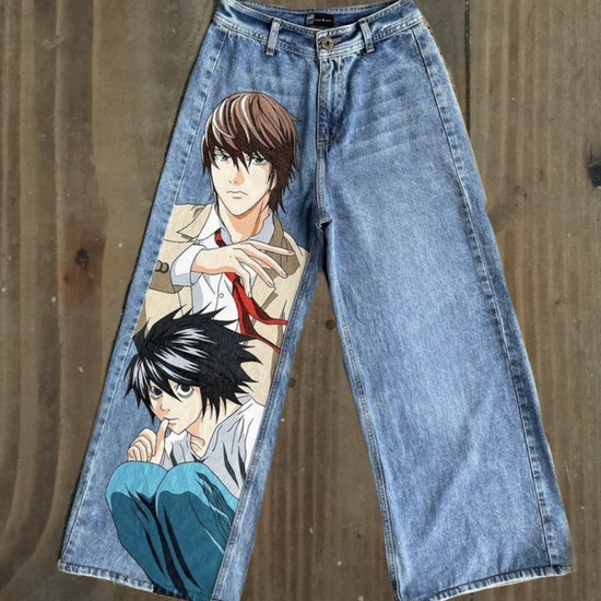 Death Note ručno oslikane pantalone