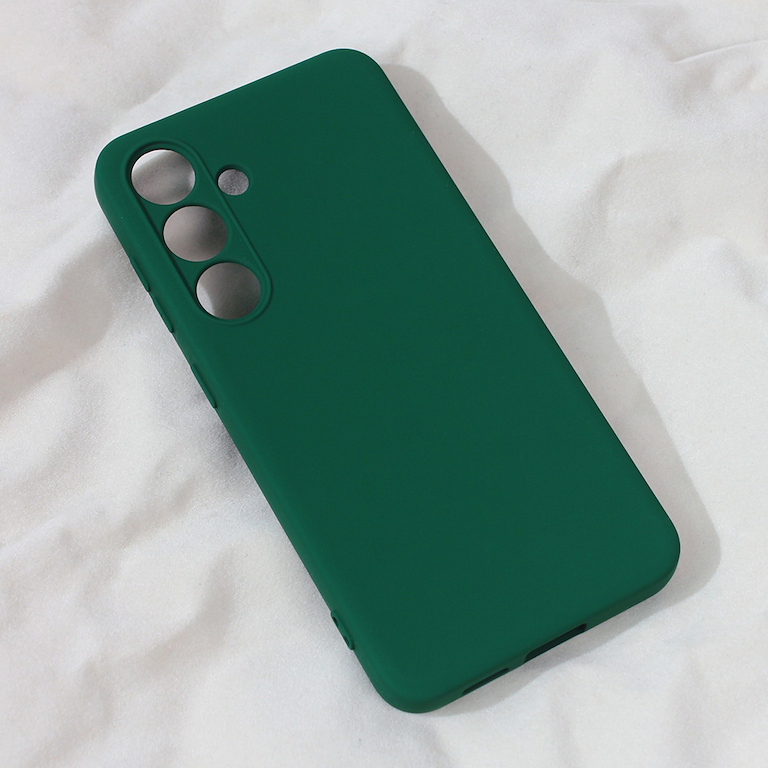 Maska Teracell Soft Velvet za Samsung Galaxy S24 tamno zelena