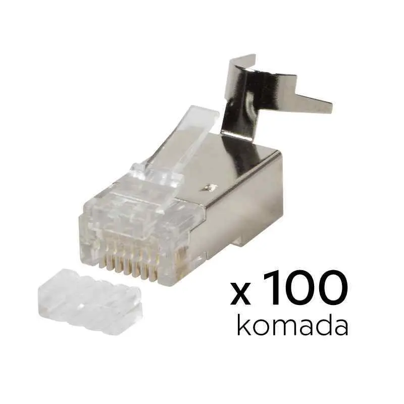 Konektor RJ45 metal CAT 7 100 kom