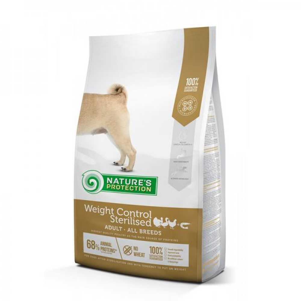 Nature's Protection Super Premium Sterilised Adult All Breeds - WEIGHT CONTROL- Piletina 12kg