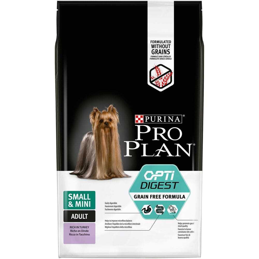 Pro Plan hrana za pse Adult Small&Mini Sensitive Digestion GRAIN FREE - ćuretina 2.5kg