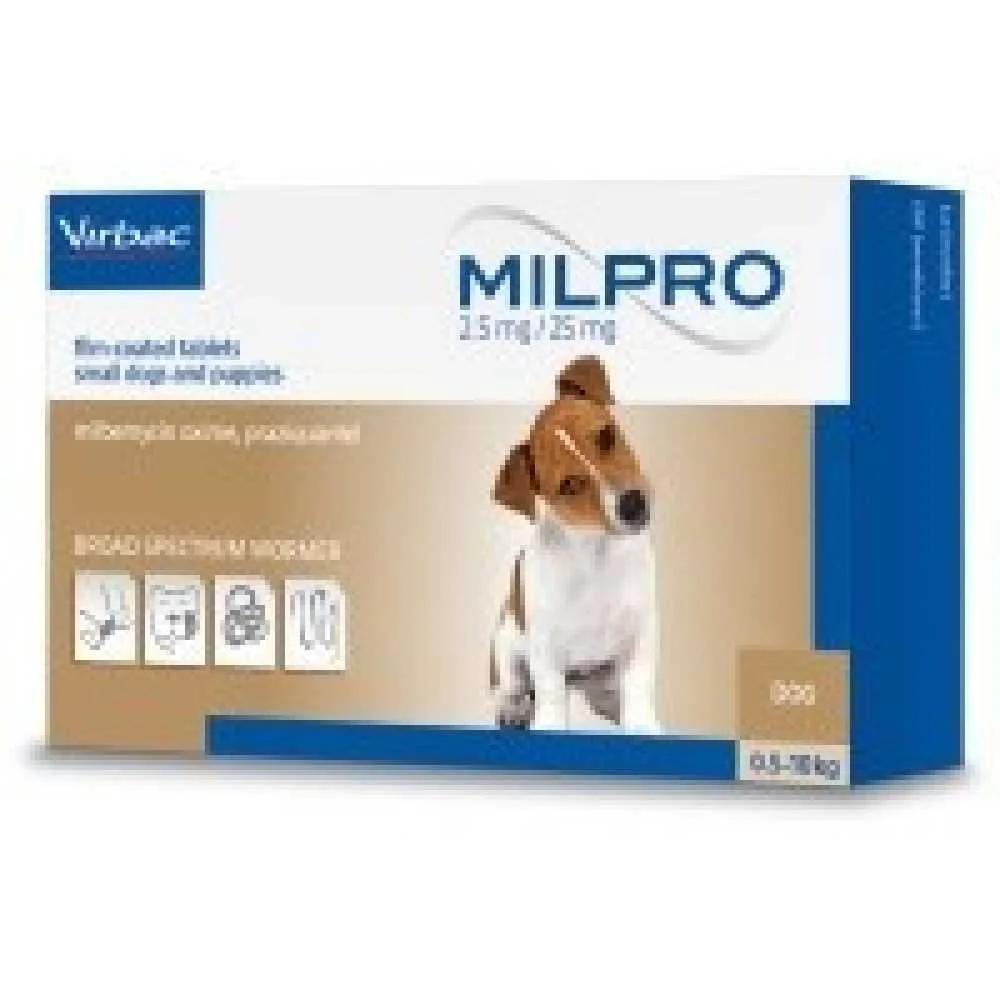 Virbac Milpro tablete za pse 2.5mg/25mg
