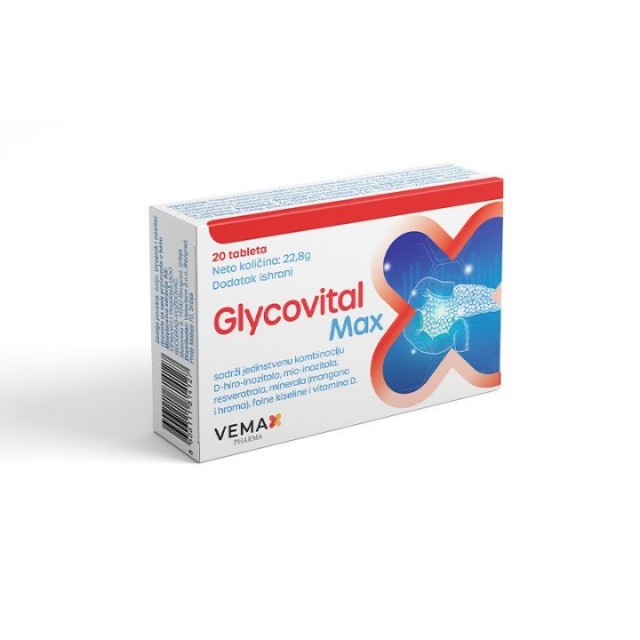 GLYCOVITAL MAX tablete, 20kom