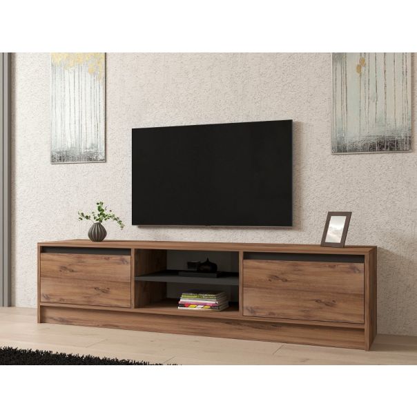 HANAH HOME TV polica Isıl Atlantic Pine Anthracite