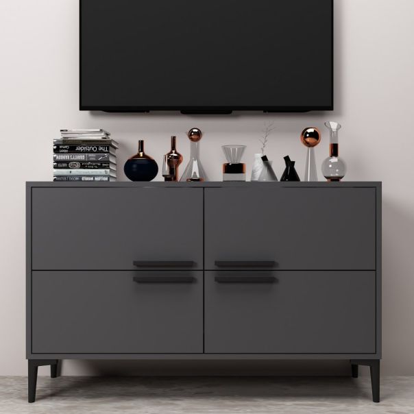 HANAH HOME TV polica Ctn Anthracite