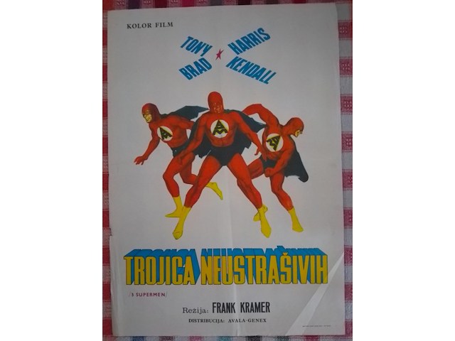 plakat TROJICA NEUSTRAŠIVIH