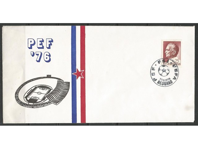 EP u fudbalu-PEF `76 1976.,dopisnica