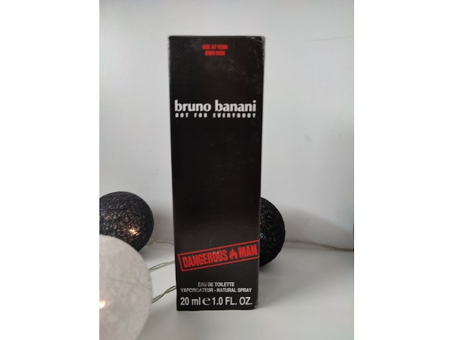 Bruno Banani Dangerous Man muški parfem 20 ml