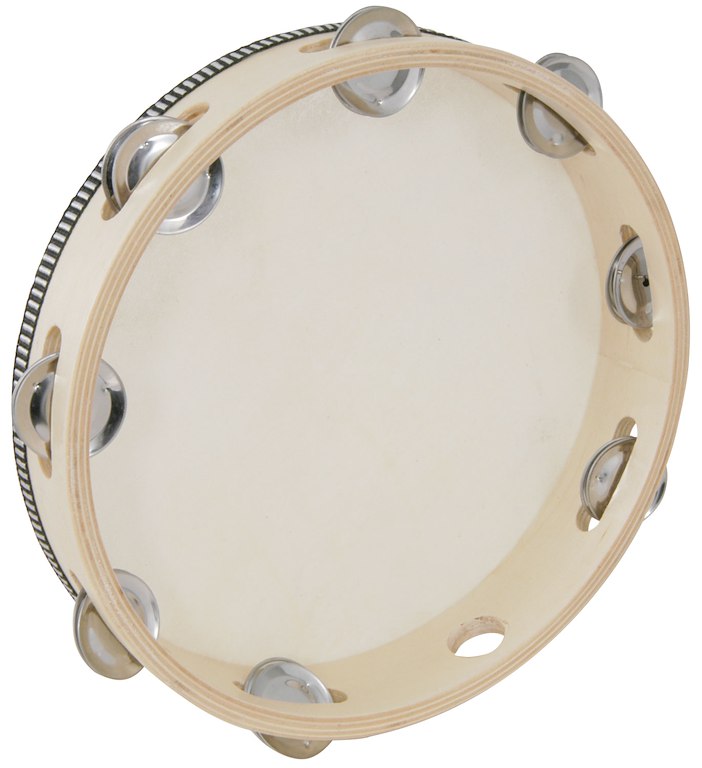 Chord Headed Tambourine 25cm