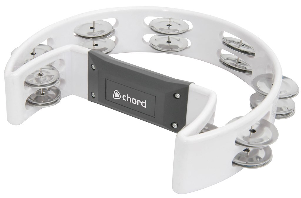 Chord Tambourine-Single D Wht