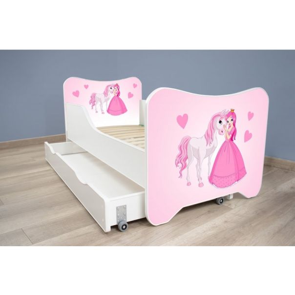 TOP BEDS Happy Kitty Dečiji krevet 160x80 + fioka Princess and Horse