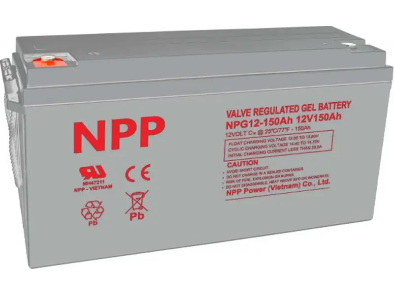 NPP NPG12V-150Ah, Gel Baterija za UPS C20=150AH, T16, 485*172*240*240