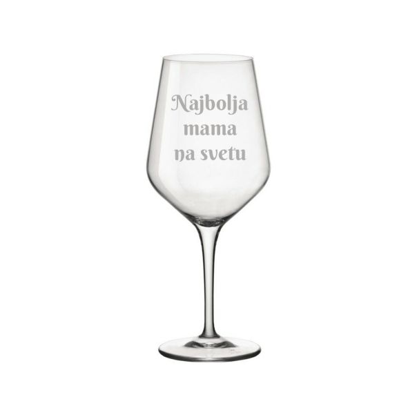 HAPPY PUMPKIN Čaša za vino "Najbolja mama na svetu"1168