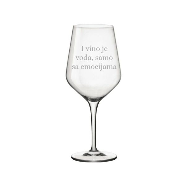 HAPPY PUMPKIN Čaša za vino "I vino je voda, samo sa emocijama"1117