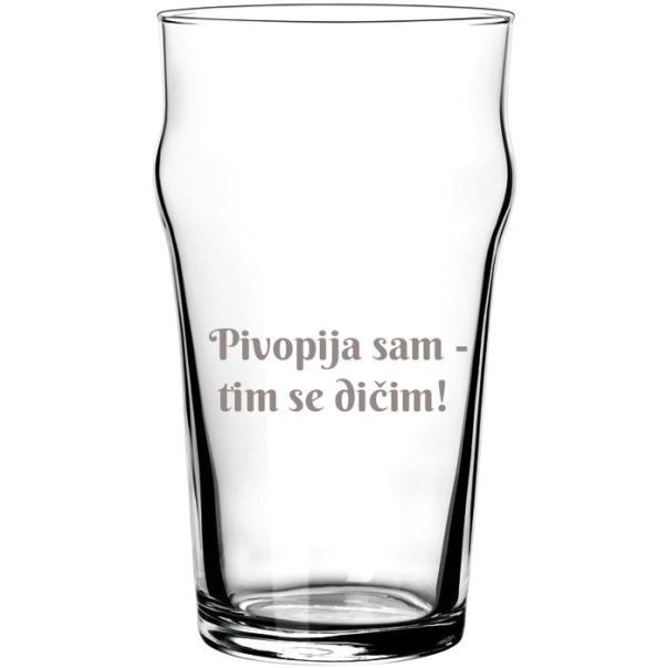 HAPPY PUMPKIN Čaša za pivo "Pivopija sam - tim se dičim"1309