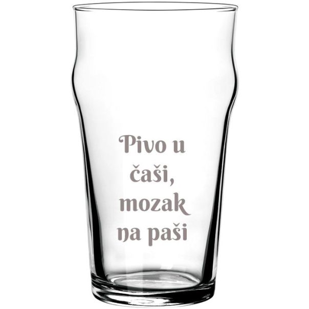 HAPPY PUMPKIN Čaša za pivo "Pivo u čaši, mozak na paši"1305