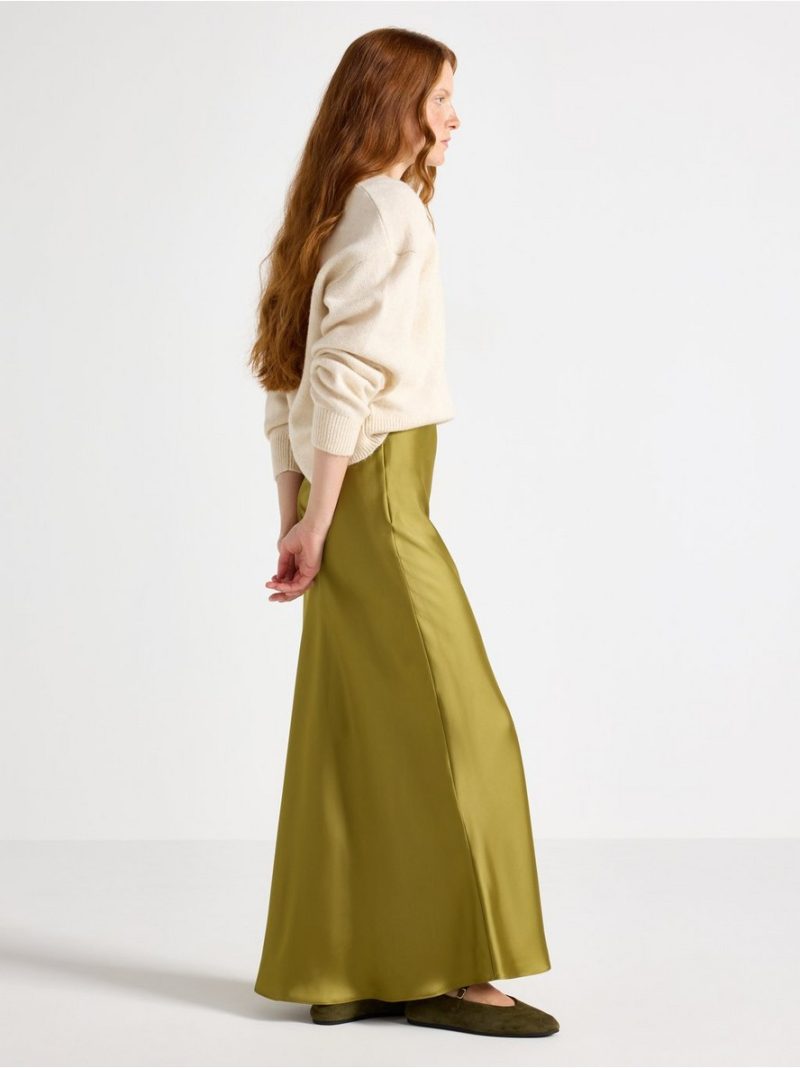 Suknja – Maxi skirt in satin