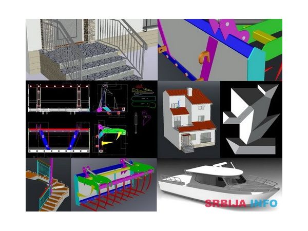 Uslužno 2D/3D crtanje u AutoCAD-u i Blender-u