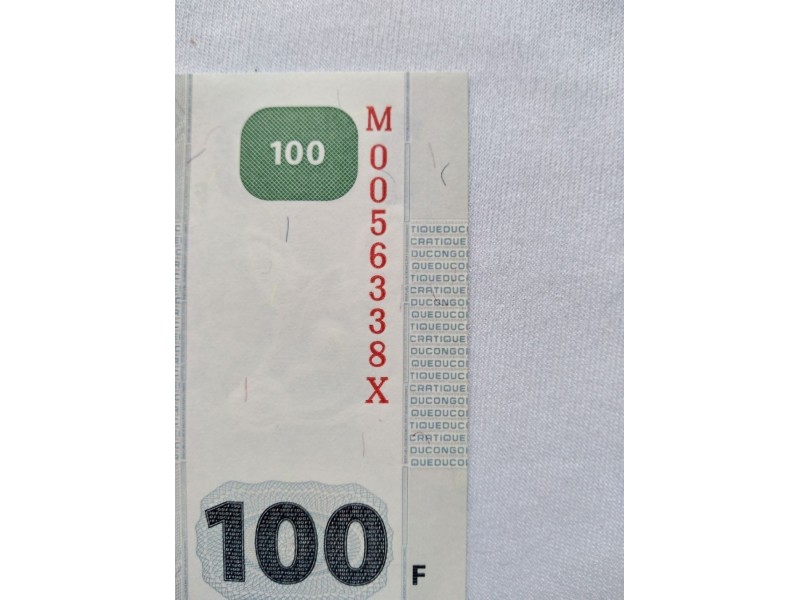 Kongo 100 funti,2000 god.UNC,manji broj