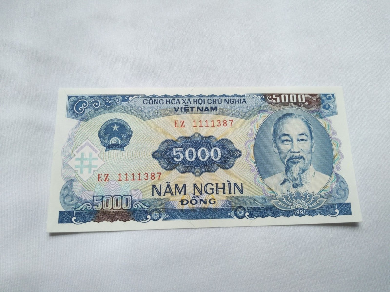 Vijetnam 5.000 dong, 1991 god.UNC,lep broj