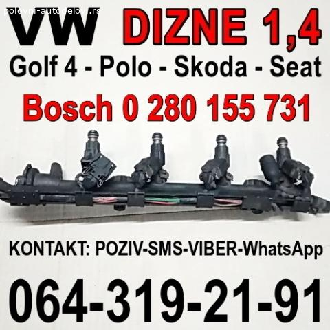 DIZNE 1,4 VW Golf 4 Polo Skoda Seat , Bosch 0 280 155 731