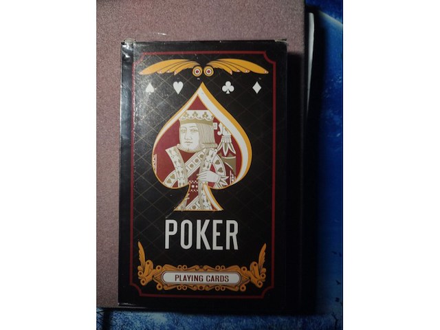 Velike poker karte 10 x 17 cm